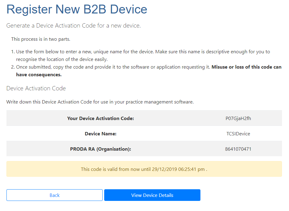 Accessing TCSI services (PRODA) | TCSI Support